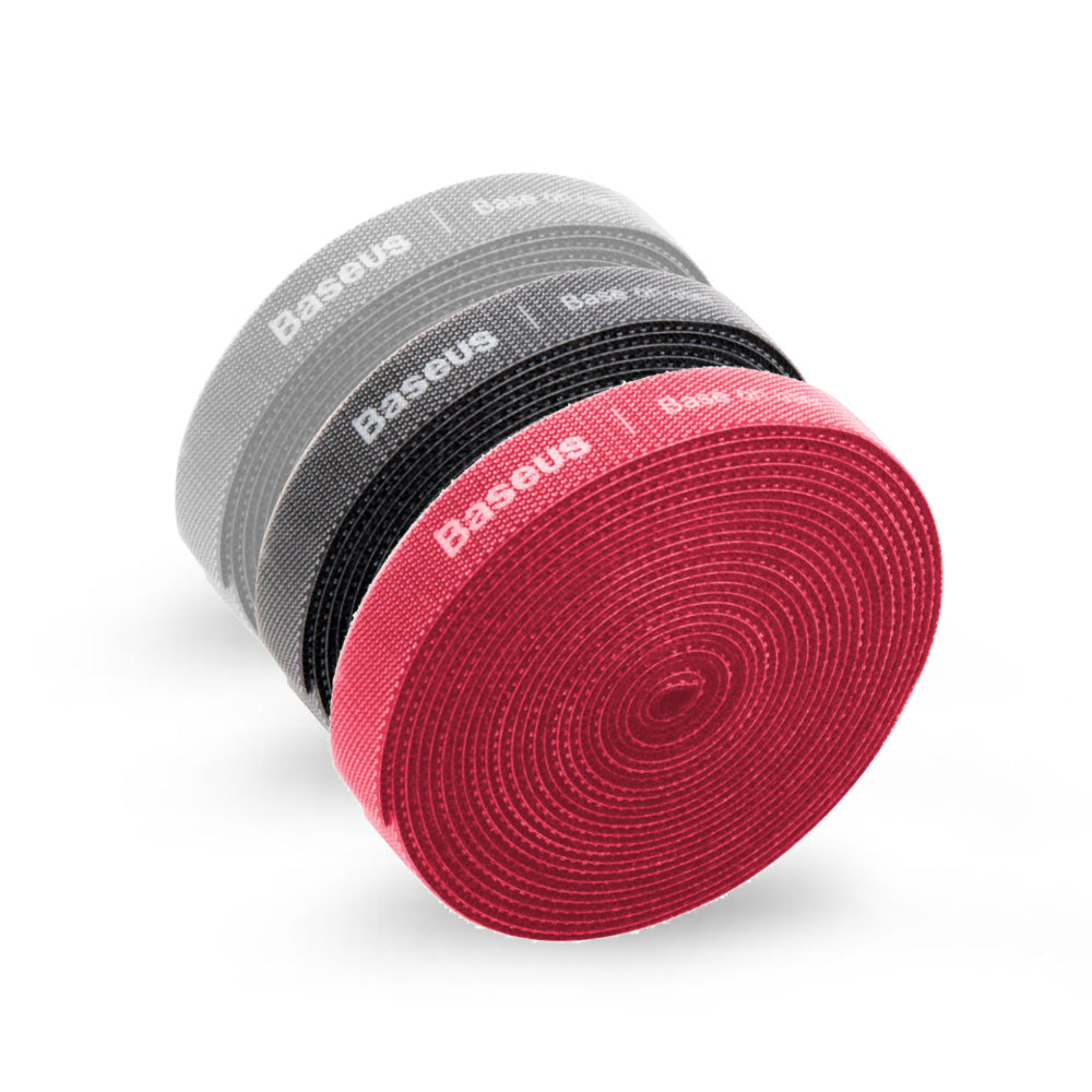 Baseus Rainbow Cable Tape Organizer Circle Velcro Strap Reusable Cable